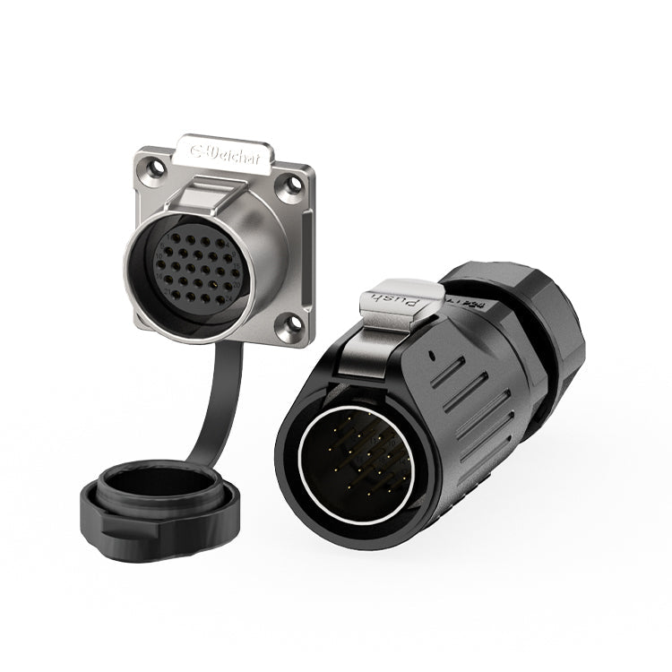 EW LP24 Inline Waterproof Flange Connector IP67 Waterproof Connector